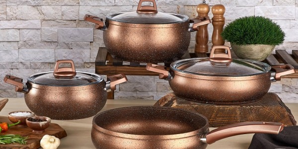 Gülsan Sanem 7 Parça Granit Set | Sağlıklı ve Zarif Pişirme Deneyimi