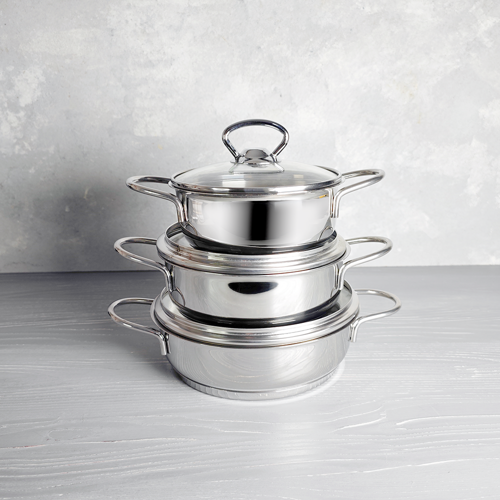 Gülsan İnox Sığ Sahan Set | Gülsan Mutfaklardaki Keyif